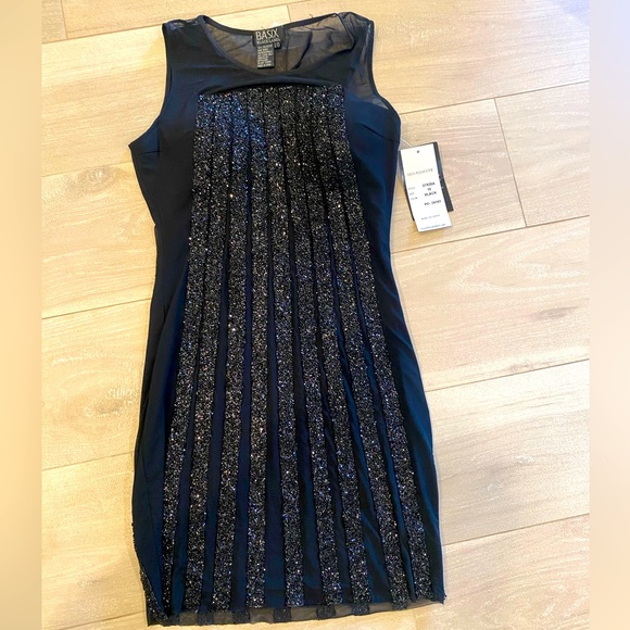 Neiman Marcus | Dresses | Black Embellished Evening Gown With Built In ...